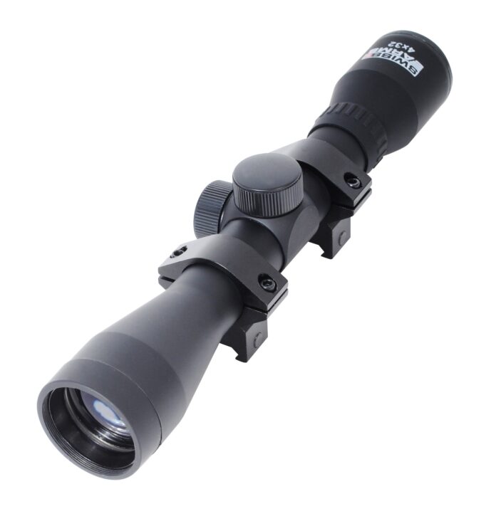 Review Of Soft Air Swiss Arms 4x32 Rifle Scope With Weaver/Picatinny ...